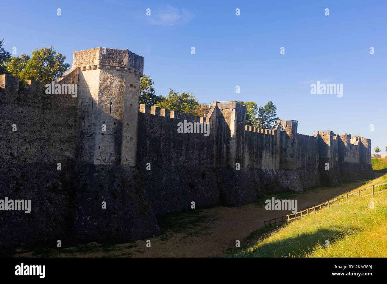 Walls of best preserved medieval town Provins in France Stock Photo - Alamy