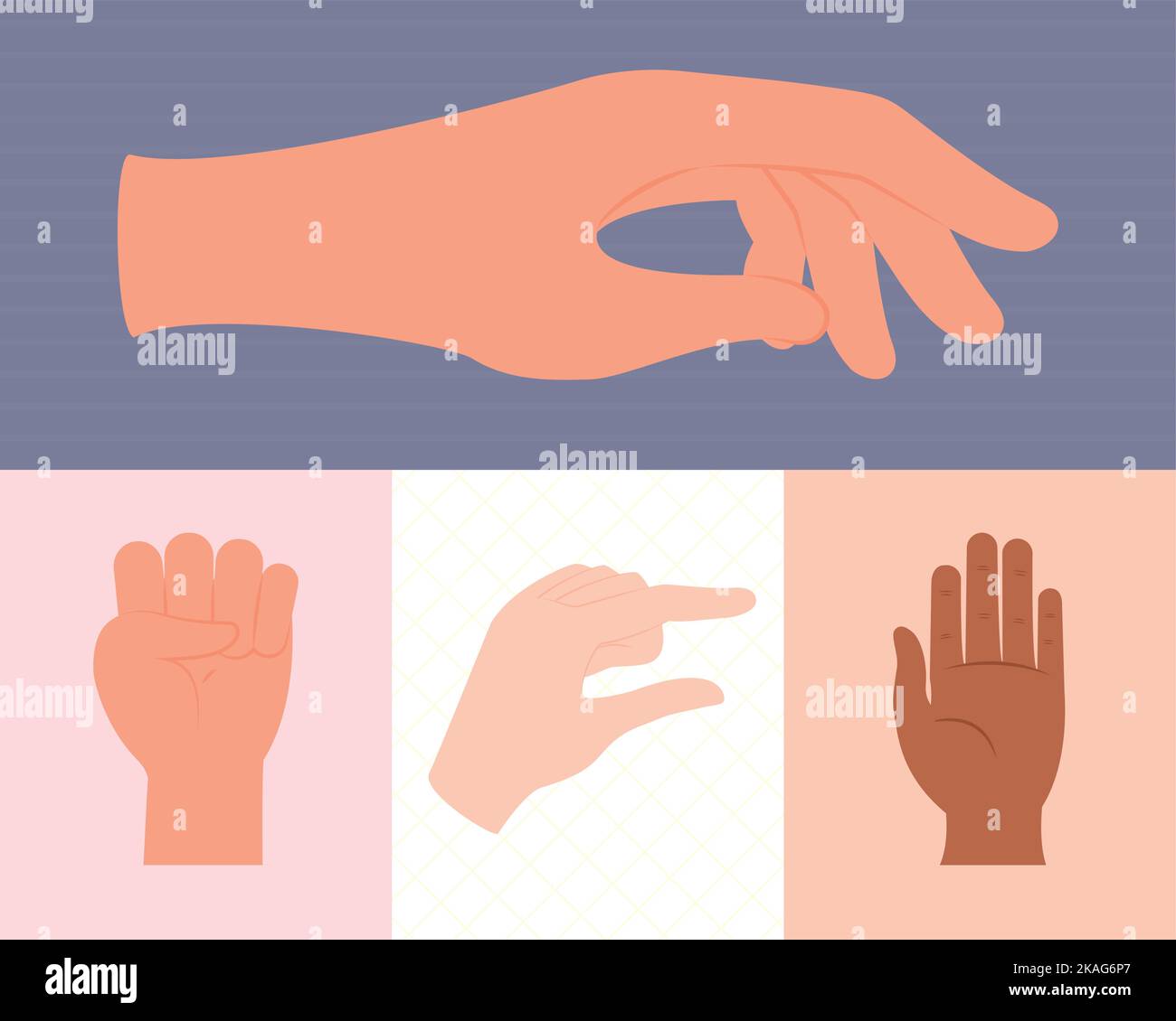 hands icon set Stock Vector Image & Art - Alamy