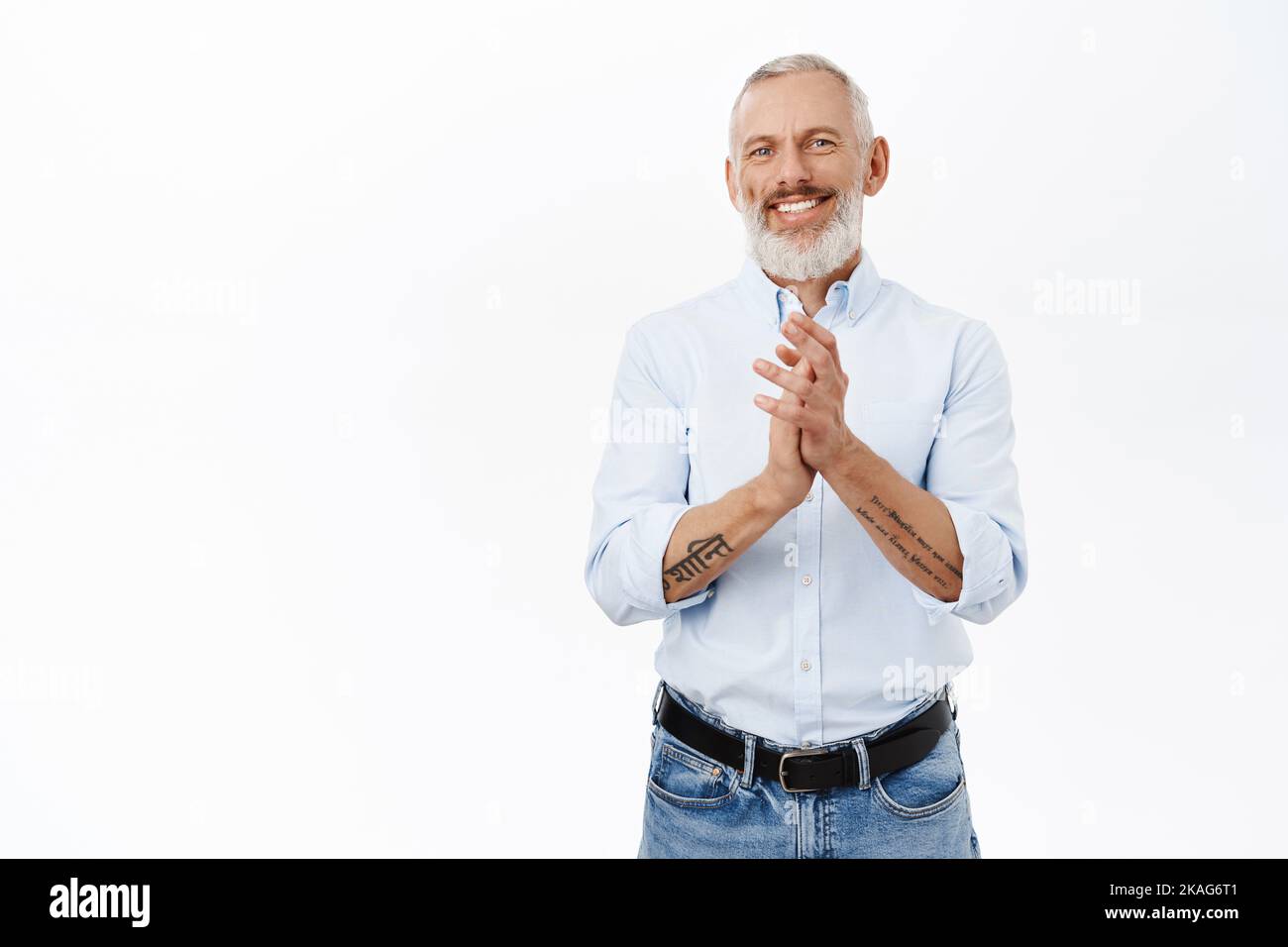 One man clap hands applause hi-res stock photography and images - Alamy