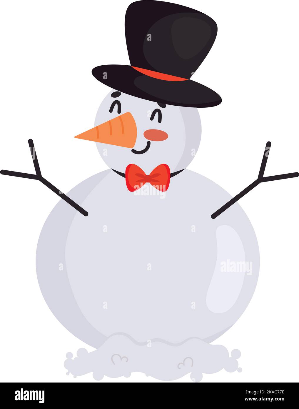 cartoon snowman icon Stock Vector Image & Art - Alamy