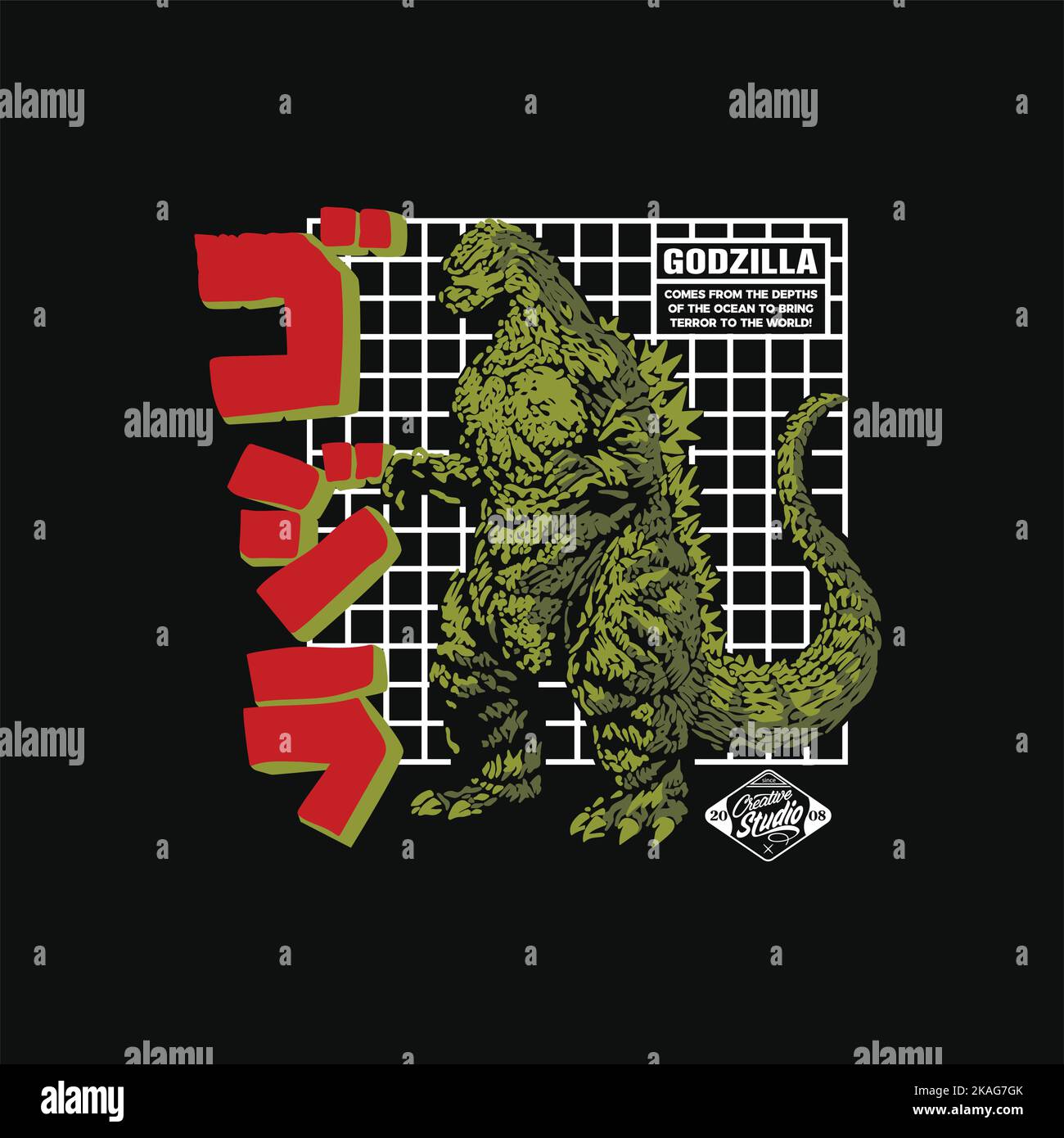Godzilla design Stock Vector Images - Alamy