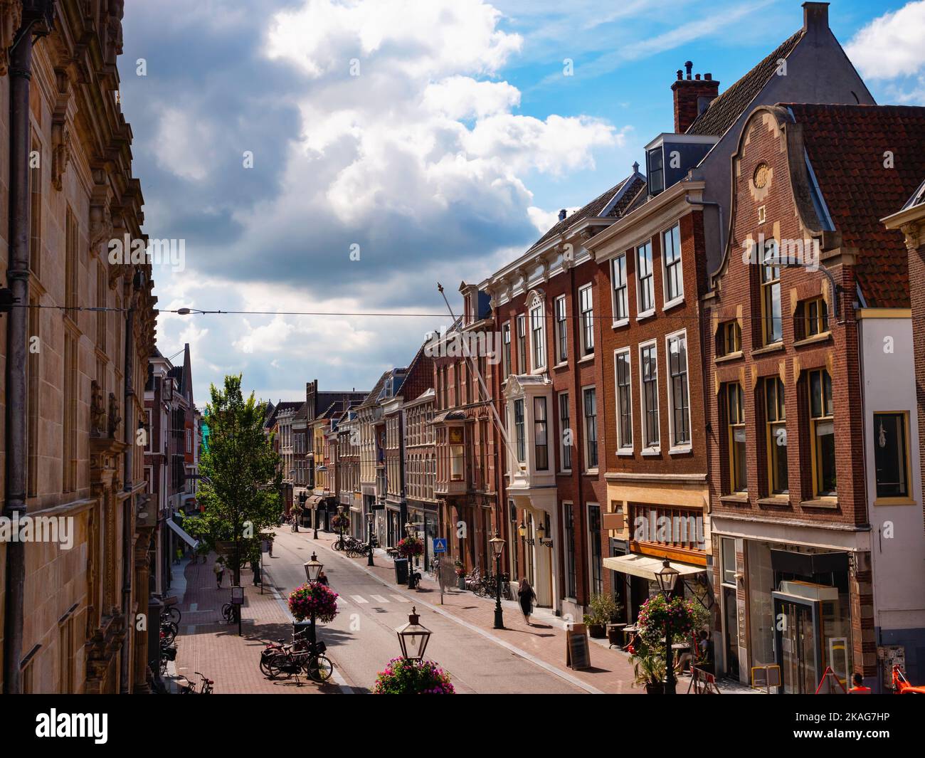 Street of Leiden, North Holland, Netherlands Stock Photo - Alamy