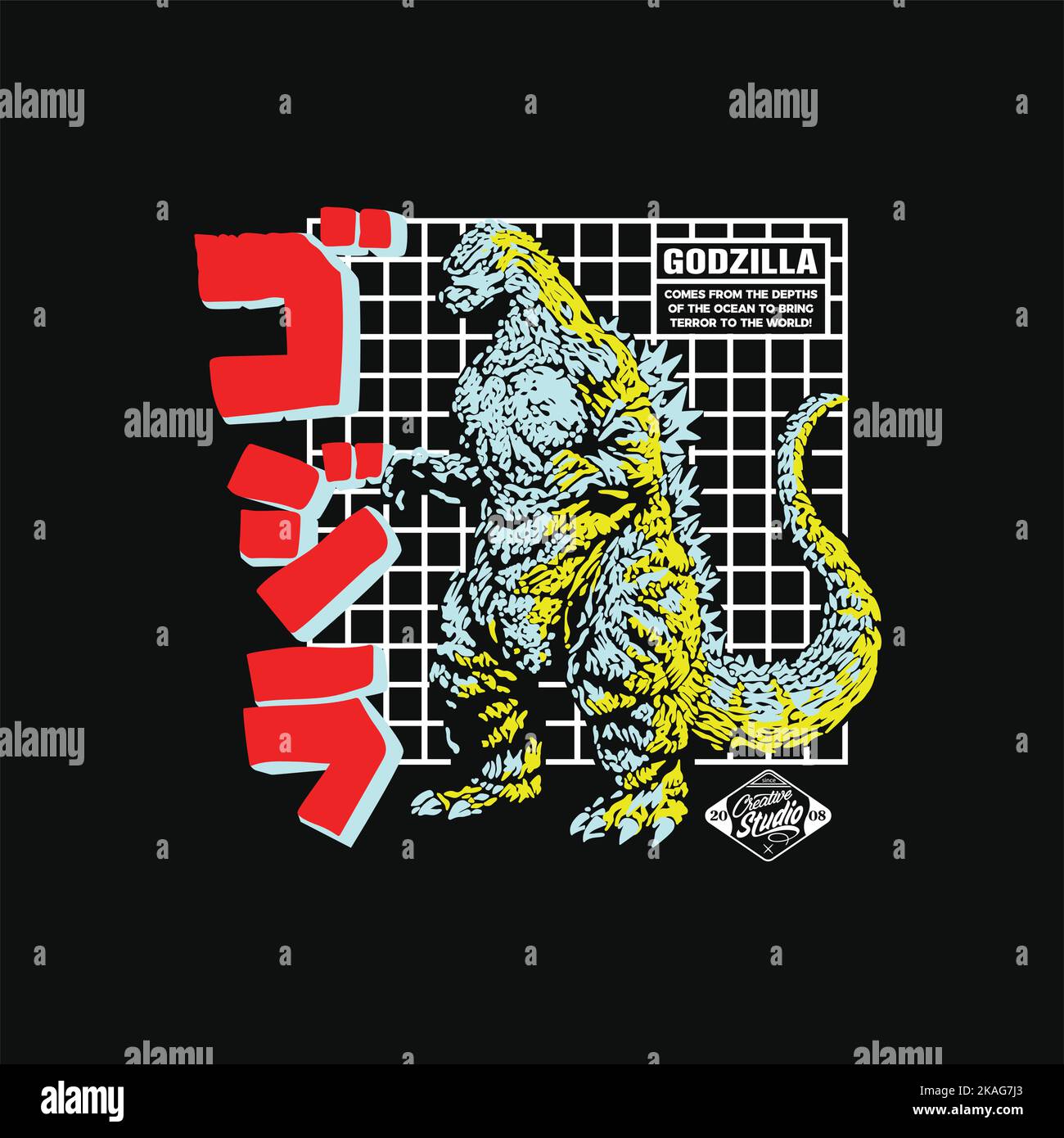 Godzilla design Stock Vector Images - Alamy