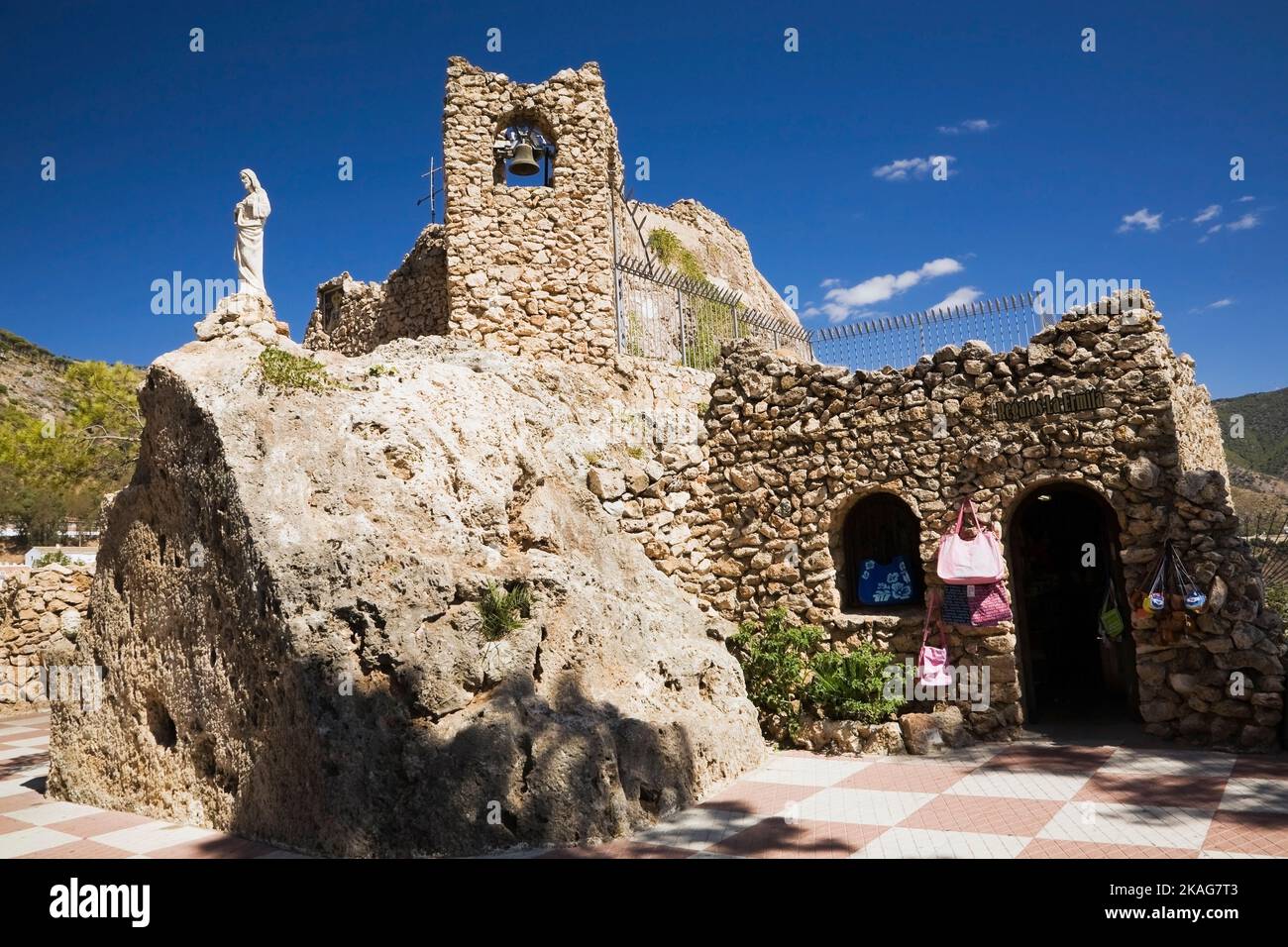 Shrine of The Virgin of the Rock, Mijas, Costa del Sol, Spain Stock ...