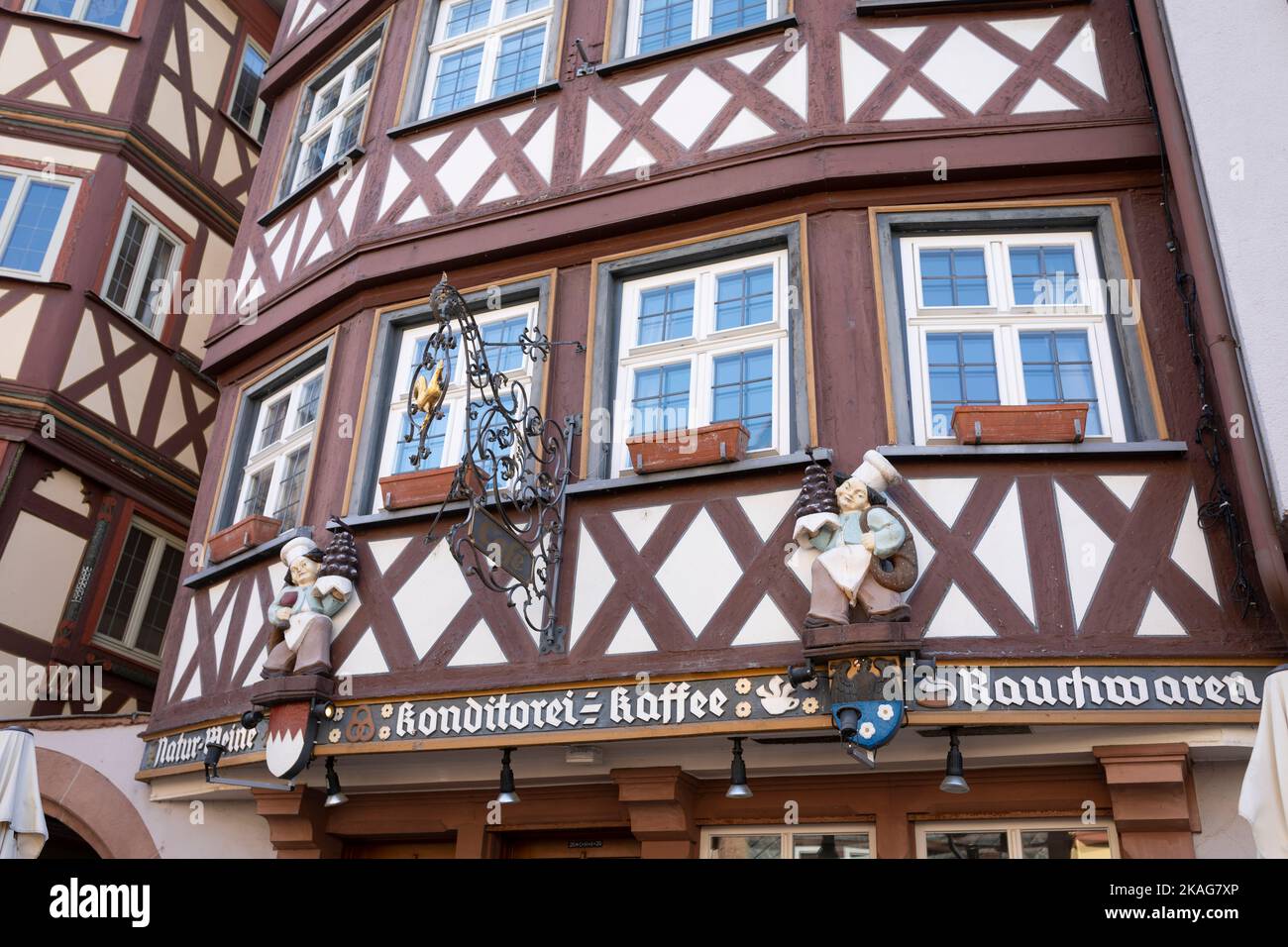 Half-timbered bakery shop in Wertheim, Germany Stock Photo - Alamy