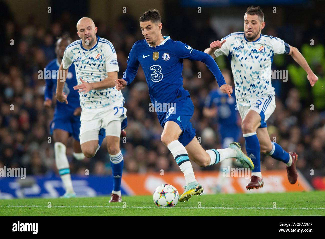 London, UK. 02nd Nov, 2022. Kai Havertz of Chelsea during the UEFA ...