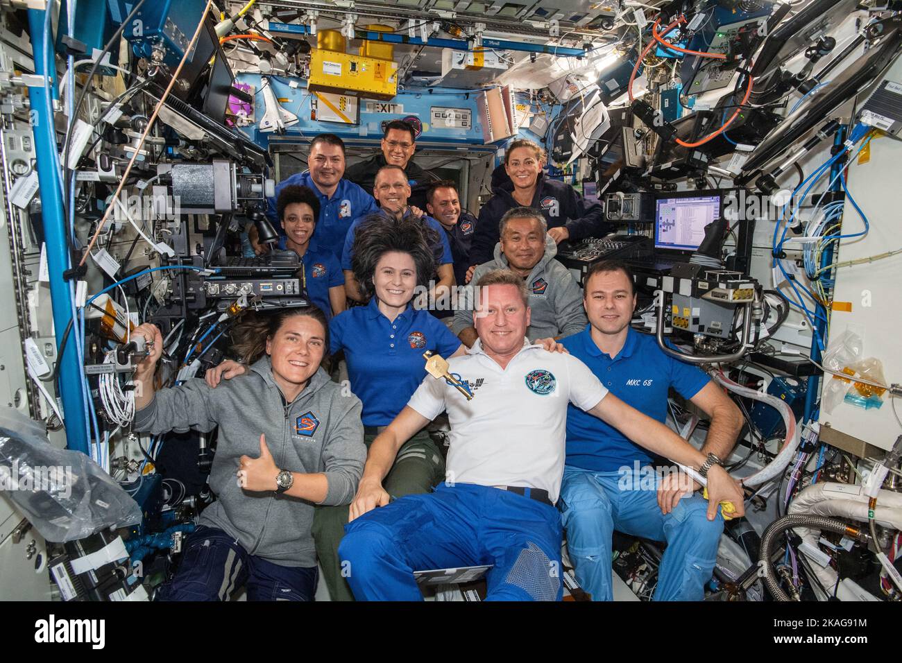 Earth Atmosphere. 12th Oct, 2022. The eleven Expedition 68 crew members ...