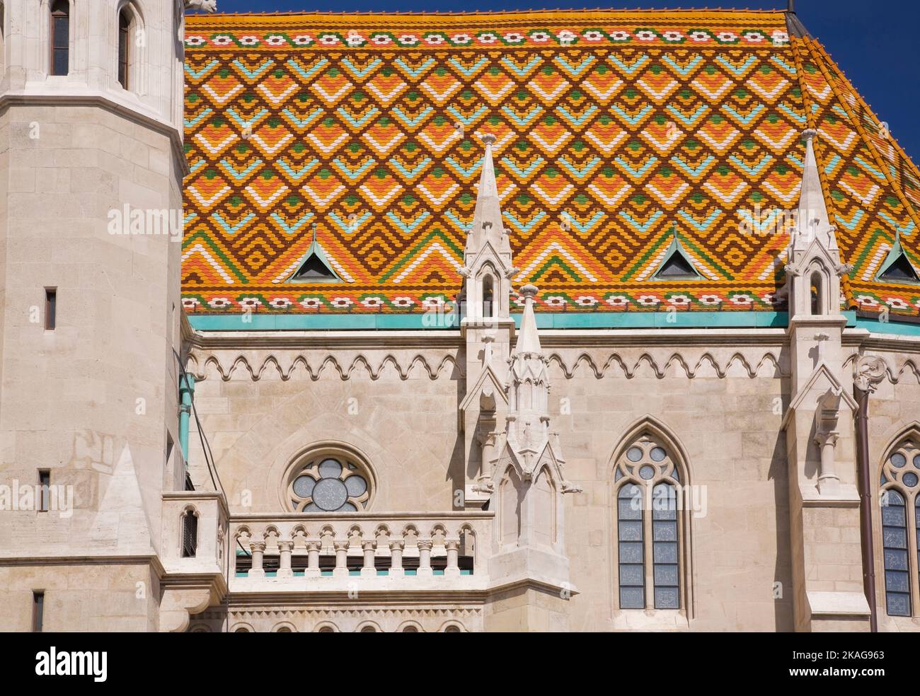 Church with orange roof tiles hi-res stock photography and images - Alamy