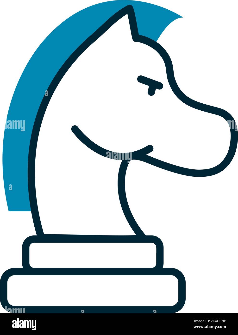 Knight piece icon Stock Vector Image & Art - Alamy