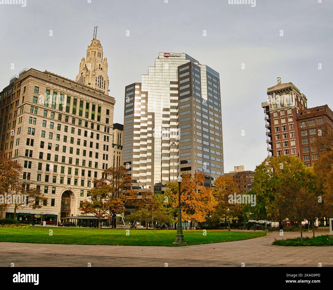 Columbus Ohio downtown view from the Capital building. USA 2022 Stock ...