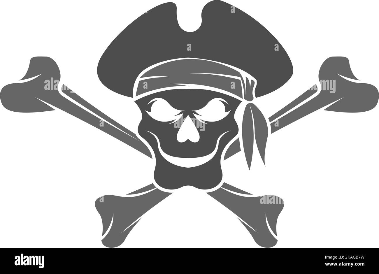 Pirate logo icon design illustration vector Stock Vector Image & Art ...