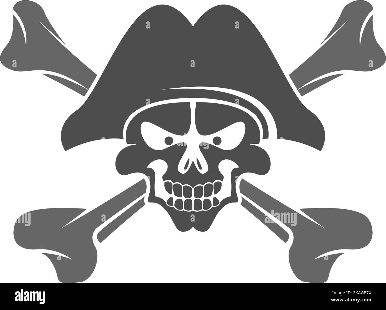 Pirate logo icon design illustration vector Stock Vector Image & Art ...