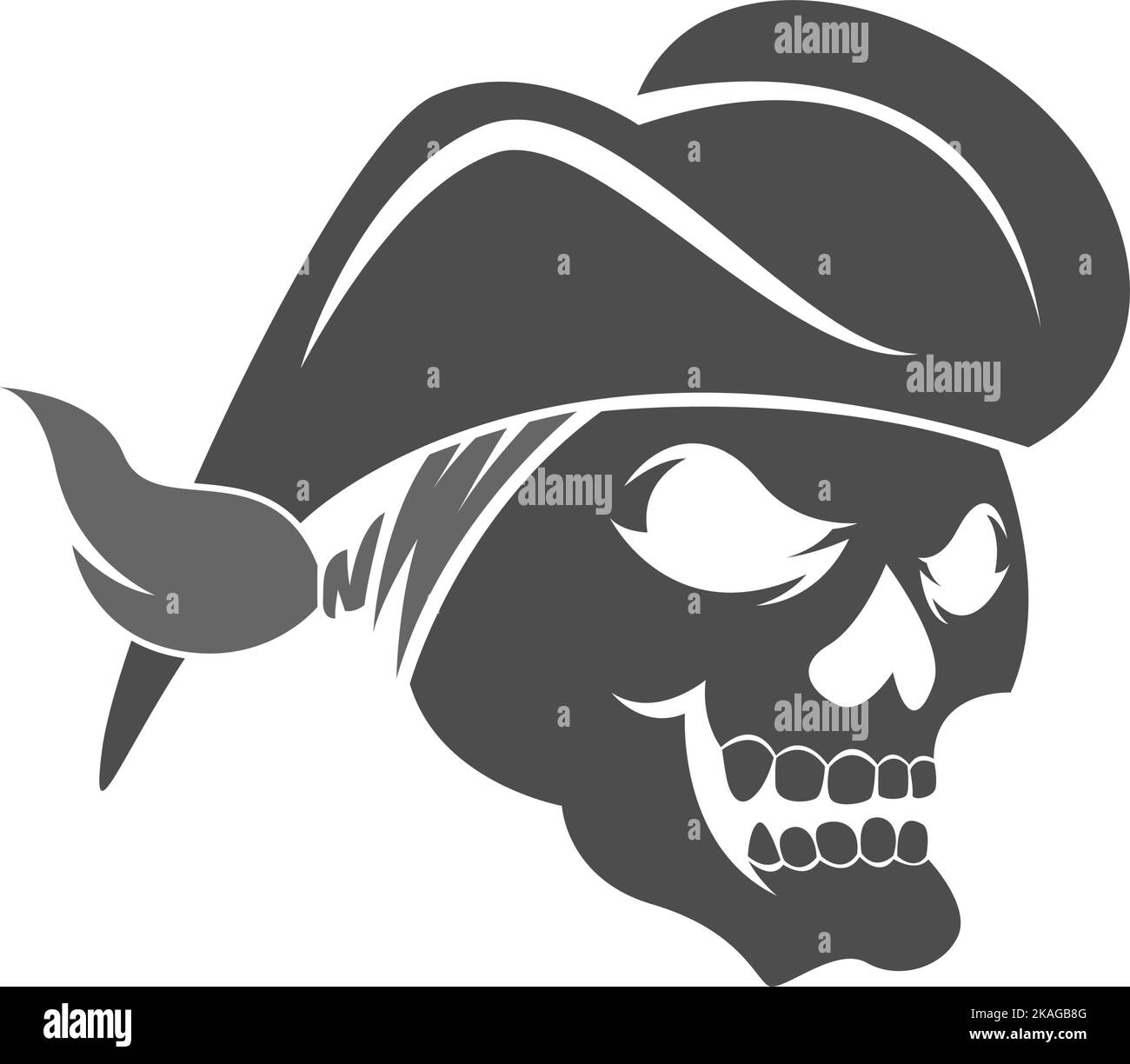 Pirate logo icon design illustration vector Stock Vector Image & Art ...