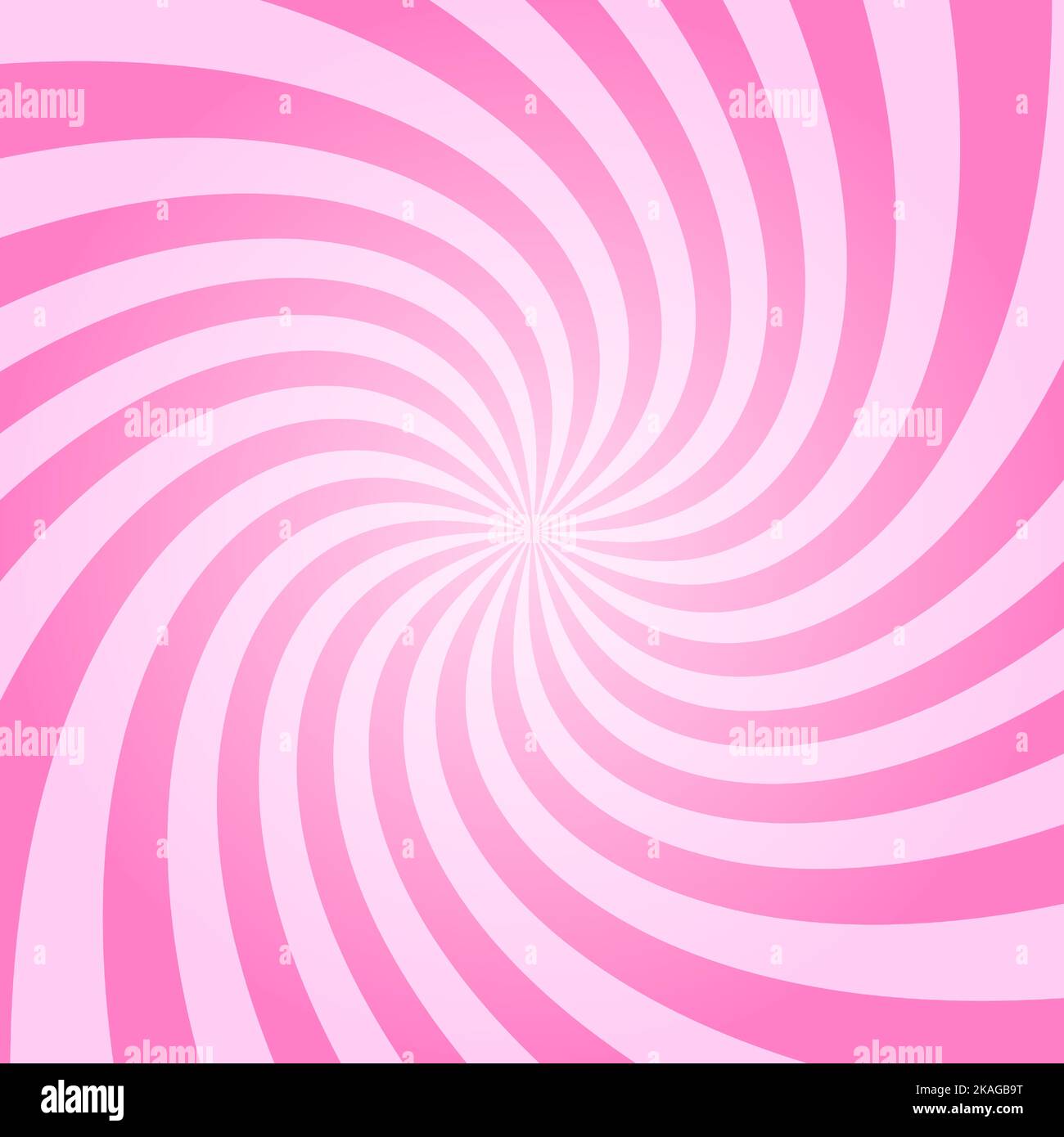 Rosy sunset, twisted stipes, pinwheel pattern. Pink circus, carnival or ...