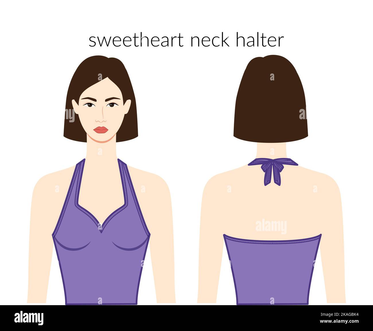 Decollete decolletage Stock Vector Images - Alamy