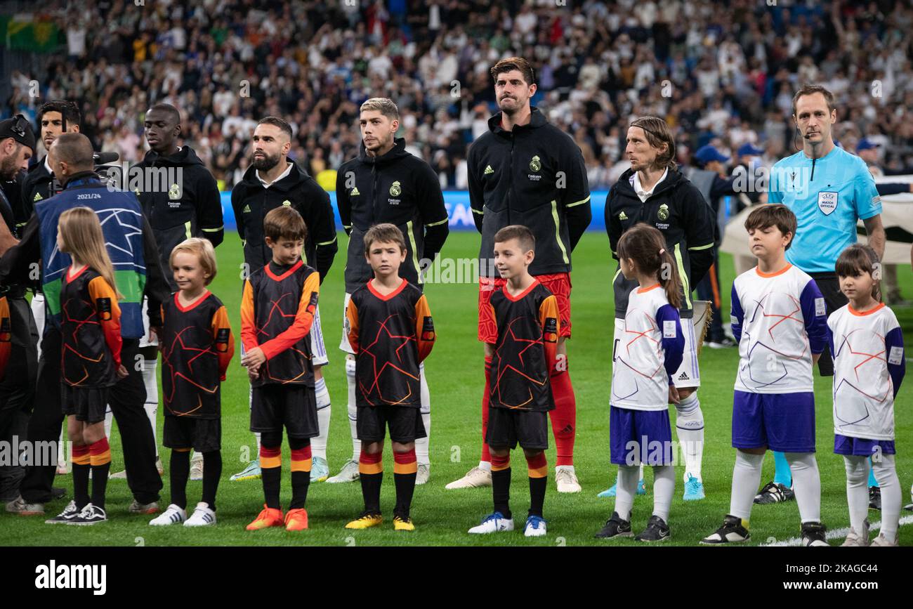 Madrid, Spain. 2nd November 2022; Stadium Santiago Bernabeu, Madrid ...