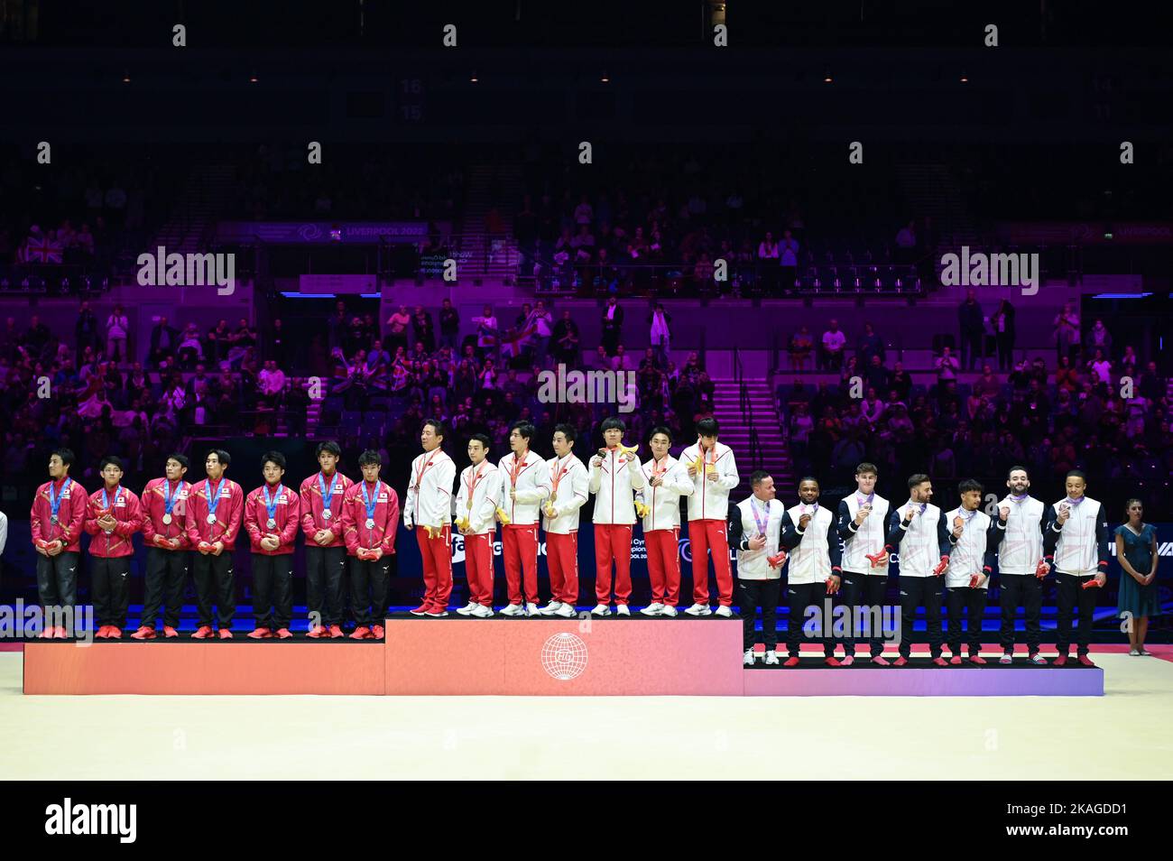 M&S Bank Arena, Liverpool, Italy, November 02, 2022, Medal Ceremony ...