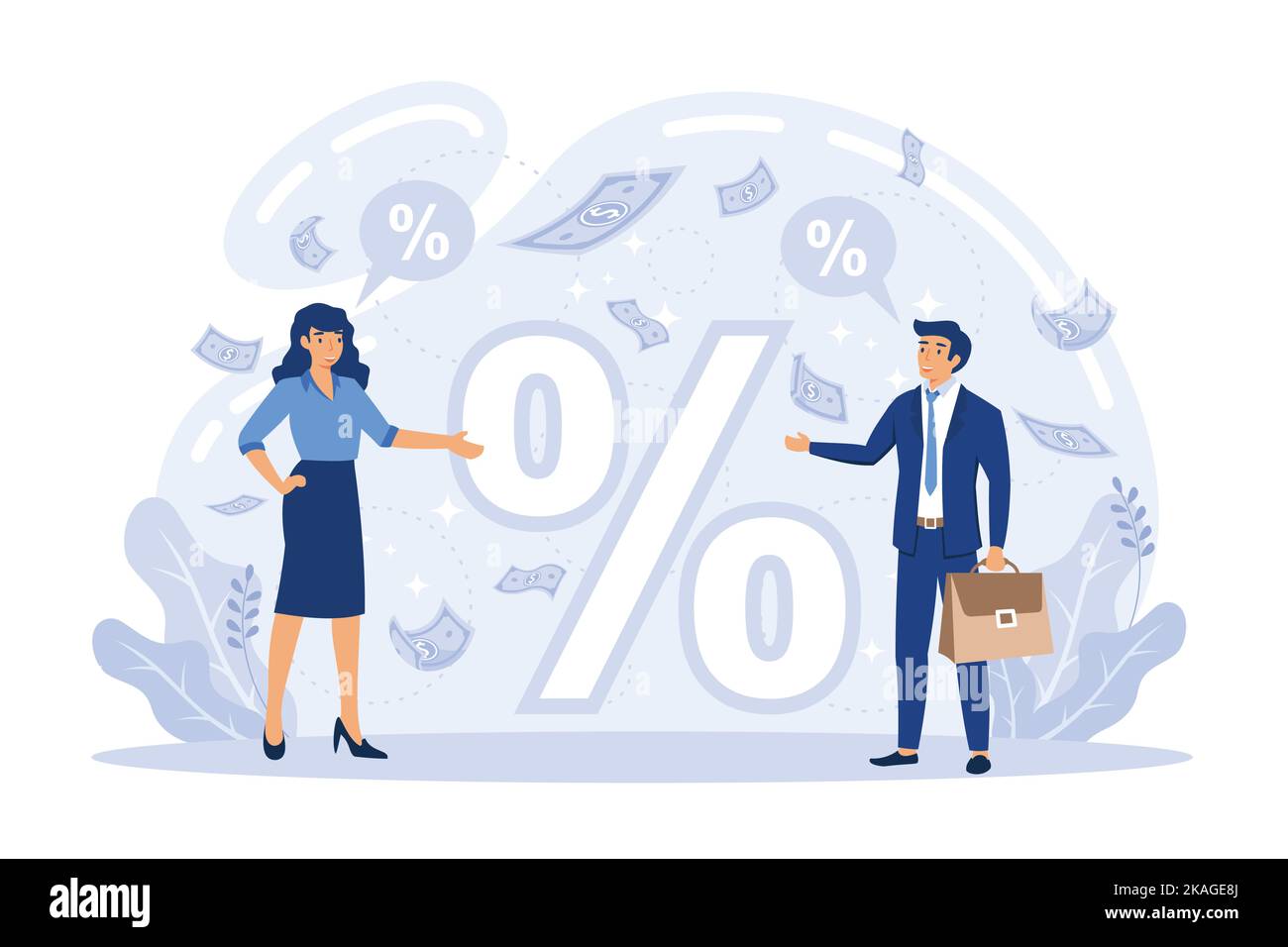 Dividend income and financial profitability. Return on investment chart ...