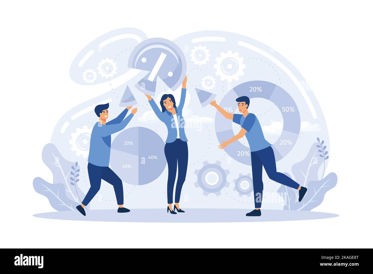 Dividend income and financial profitability. Return on investment chart ...