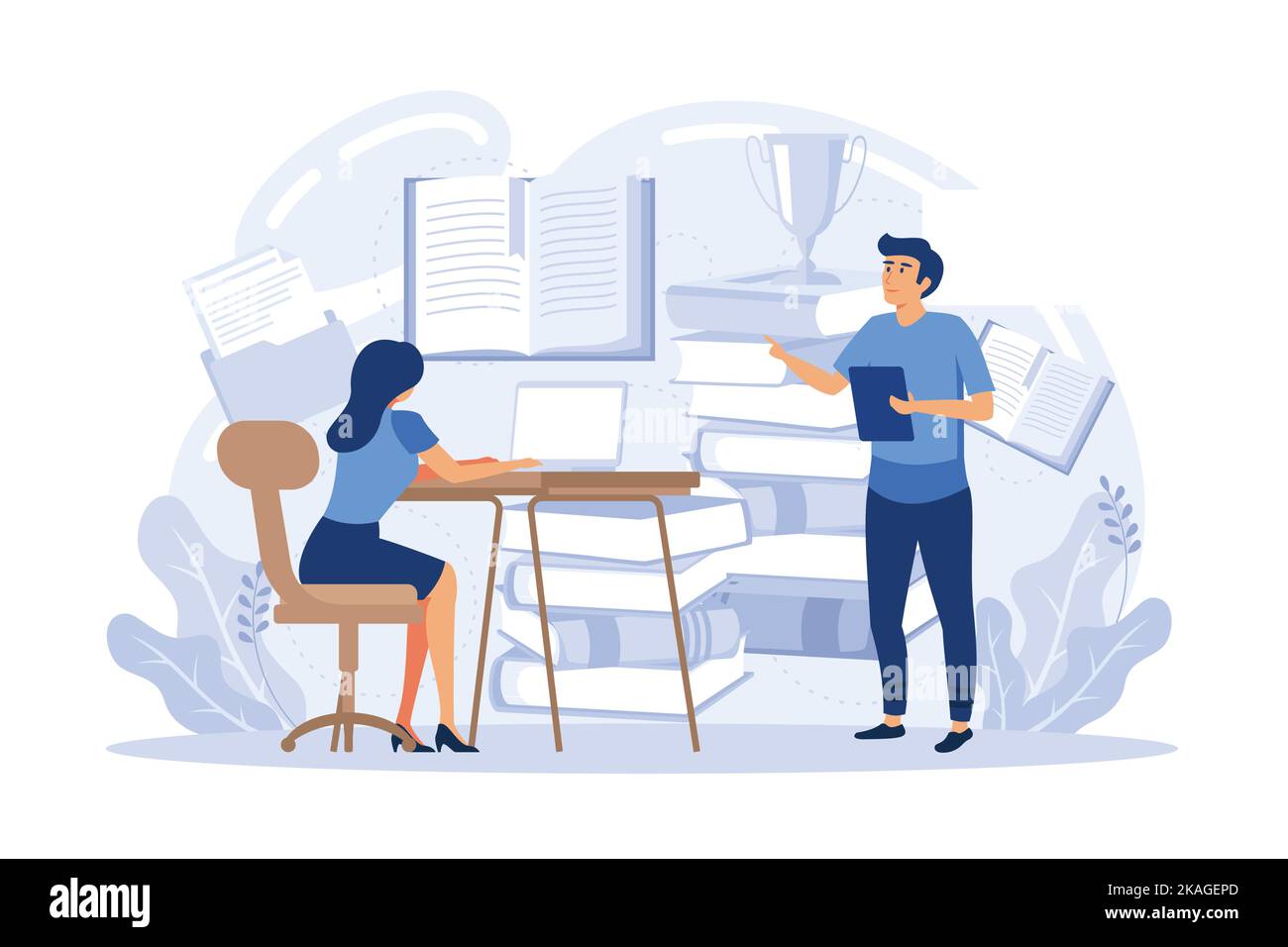 Learning development and growth. Self-learning metaphor, online ...