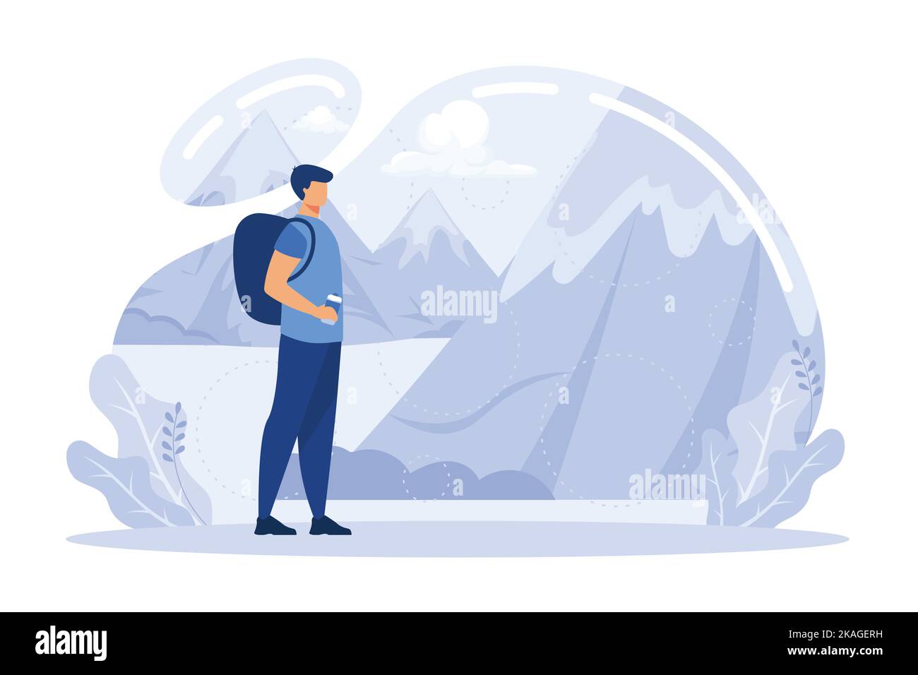 Fresh mountain air Stock Vector Images - Alamy