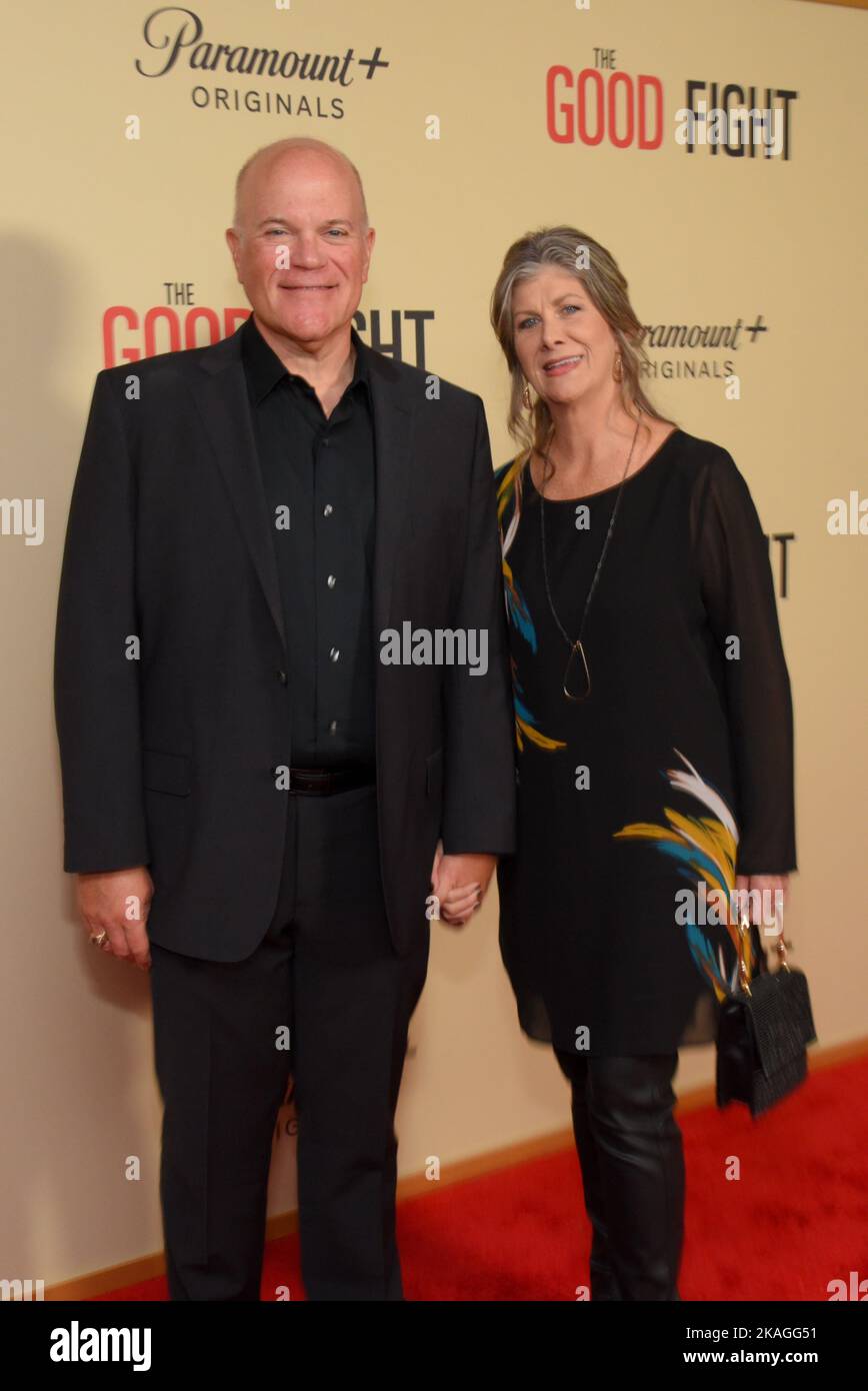 New York, USA. 02nd Nov, 2022. Mike Pniewski and Jaye Jackson-Pniewski ...