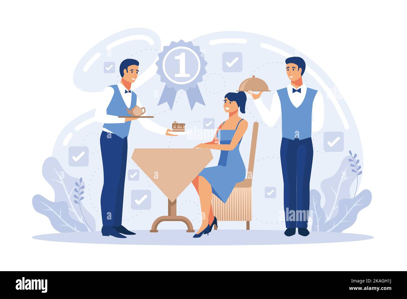 Business meeting successful teamwork metaphor. Employee centric and ...