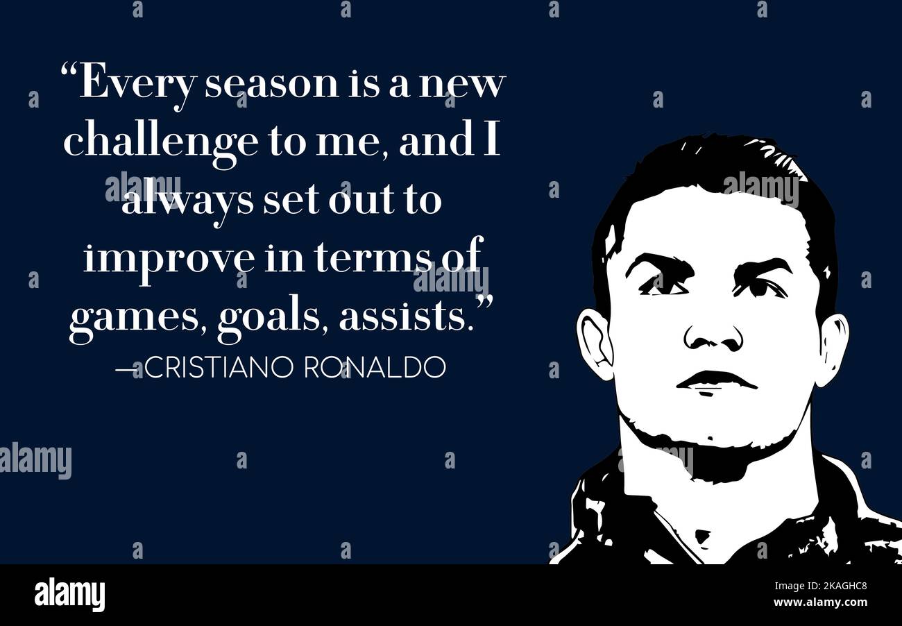 Cristiano ronaldo quotes hi-res stock photography and images - Alamy