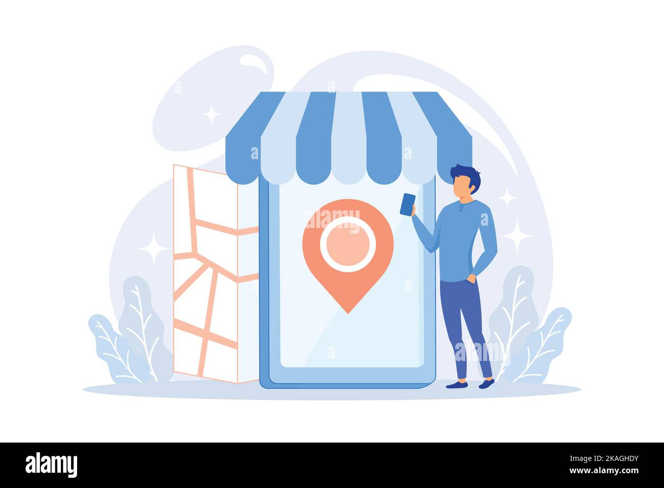 Mobile shopping, eshopping. Modern shopping, online retailer, consumer ...