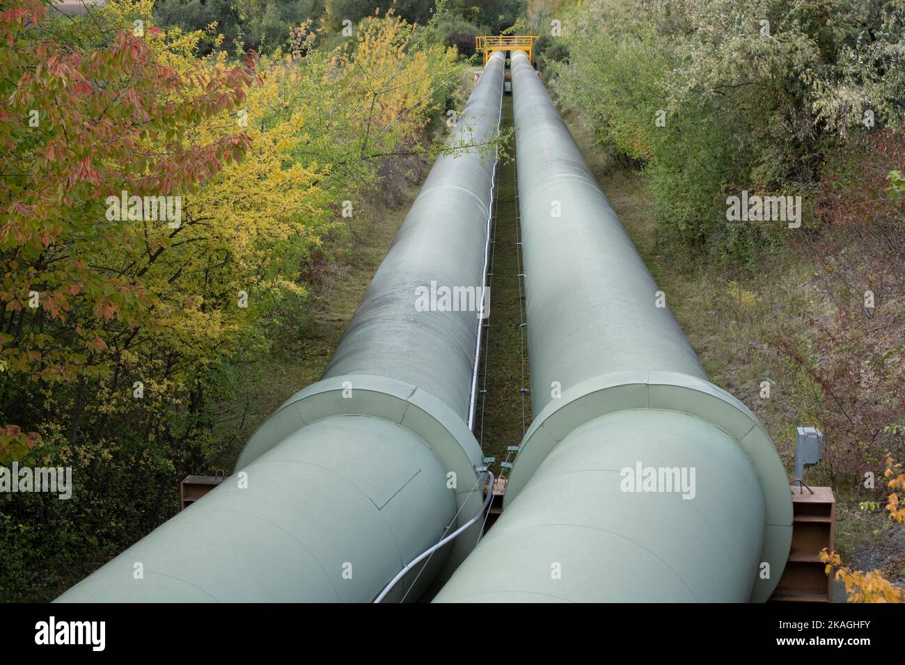 natural gas pipelines Stream in Europe. Curve tube. oil and gas ...