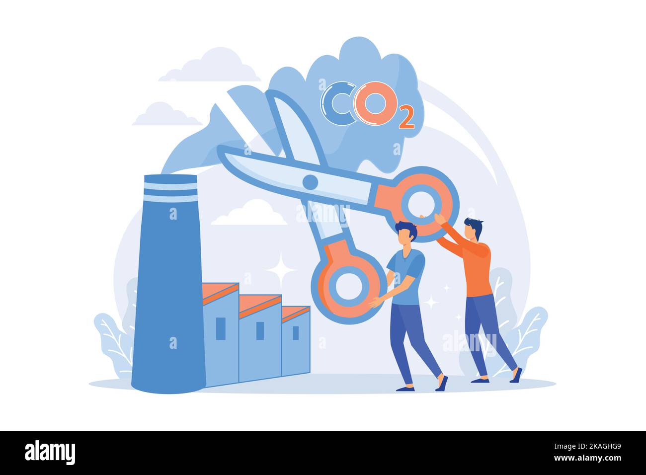 Cutting air pollution Stock Vector Images - Alamy