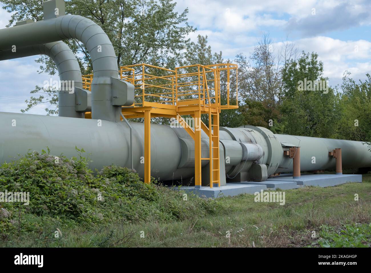 natural gas pipelines Stream in Europe. Distribution Hub of the transportation of oil and gas ...