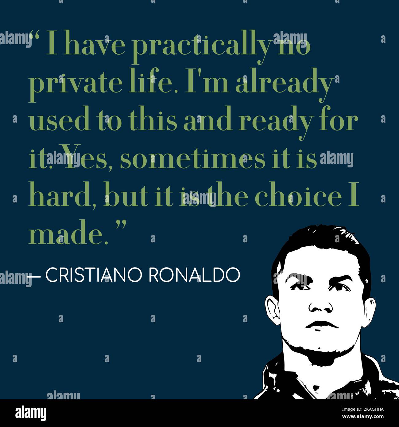Cristiano ronaldo quotes hi-res stock photography and images - Alamy