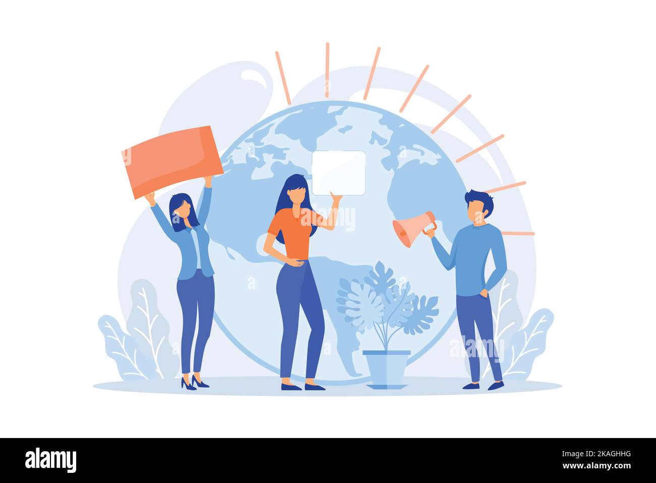 Abstract environmental protest Stock Vector Images - Alamy