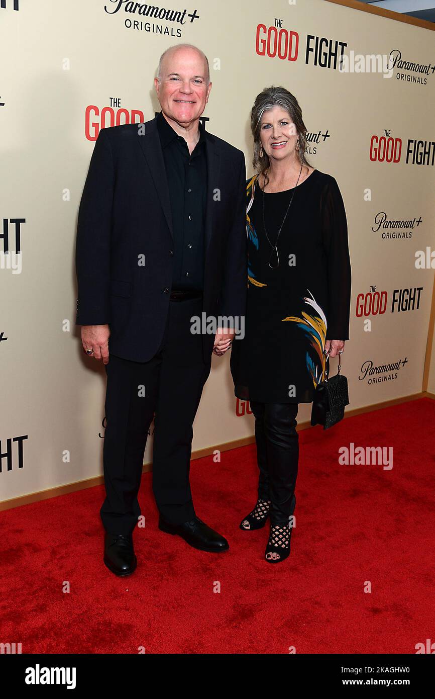 Mike Pniewski and wife Jaye attends Paramount+'s "The Good Fight ...
