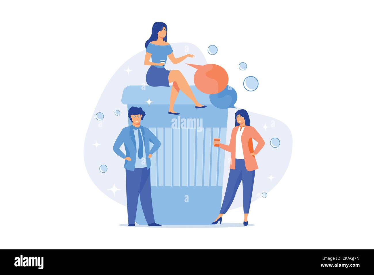 Coworkers talking work Cut Out Stock Images & Pictures - Alamy