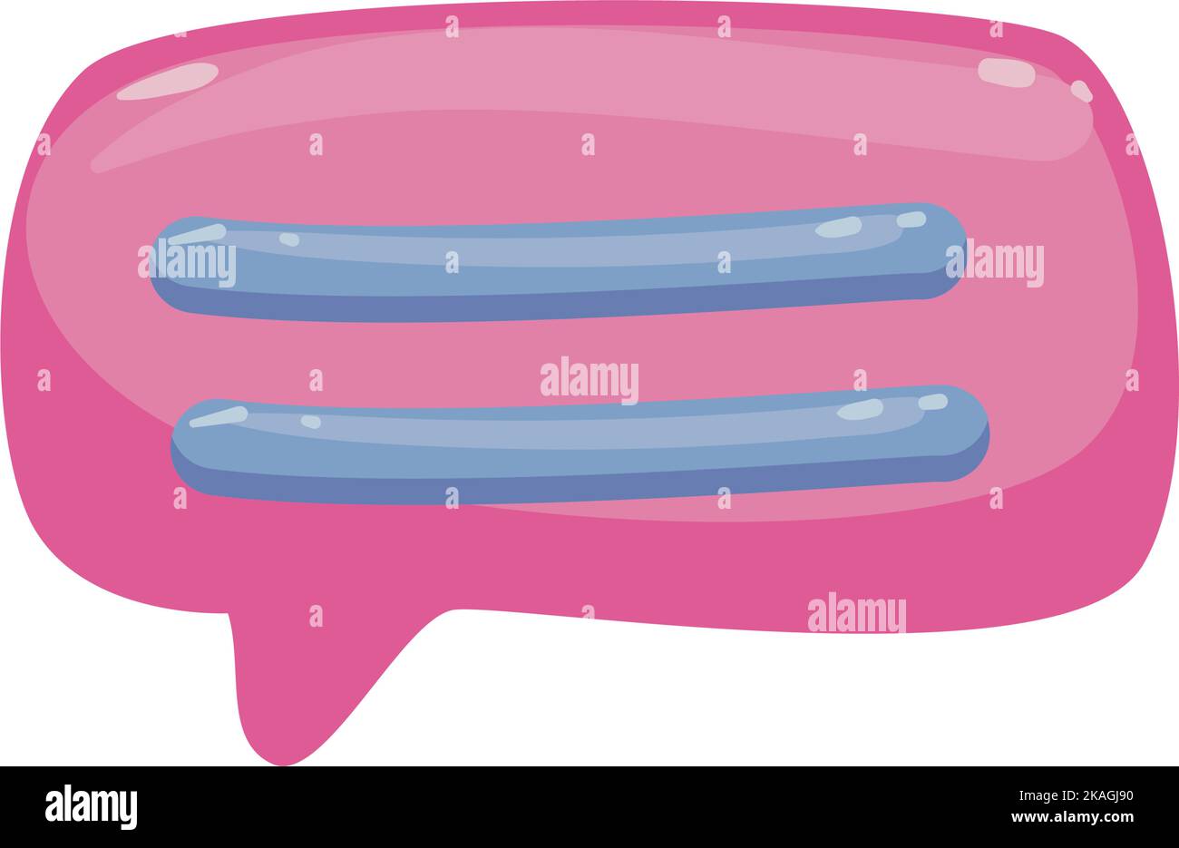 Flat pink notification bubble Stock Vector Images - Alamy