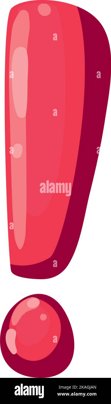 flat exclamation mark Stock Vector Image & Art - Alamy
