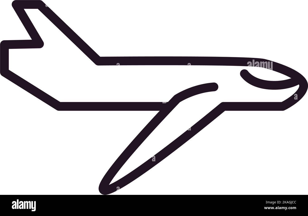 flat bold airplane design Stock Vector Image & Art - Alamy