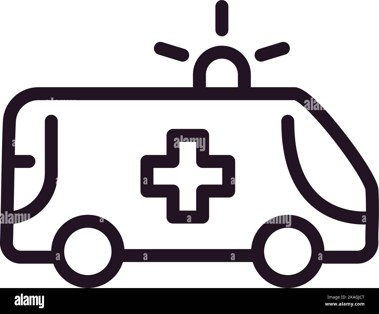 flat bold ambulance icon Stock Vector Image & Art - Alamy
