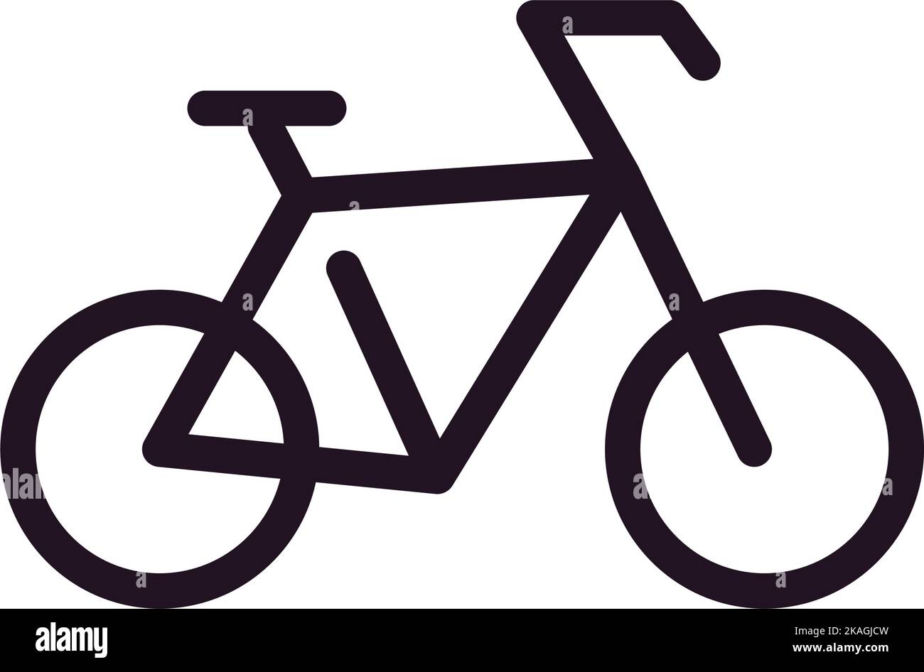 flat bold bike icon Stock Vector Image & Art - Alamy