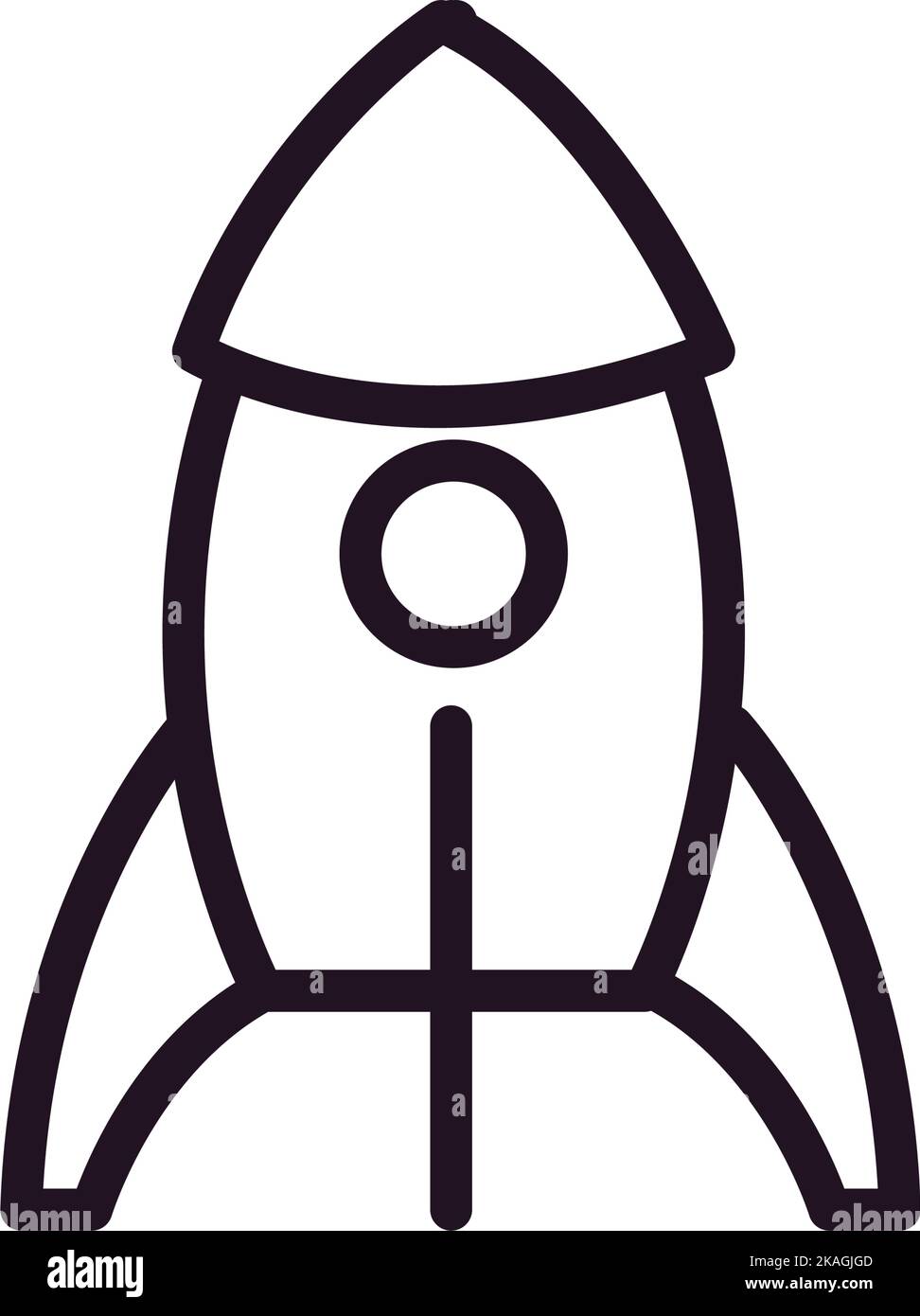 flat bold rocket icon Stock Vector Image & Art - Alamy