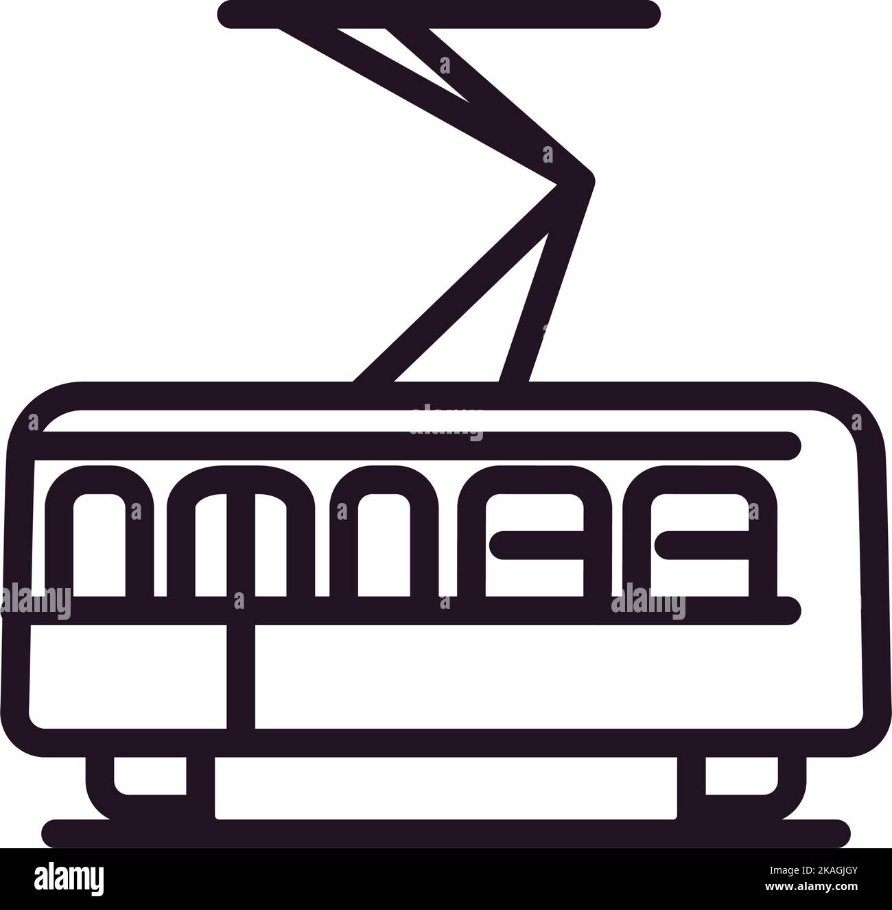 flat bold car trolley icon Stock Vector Image & Art - Alamy