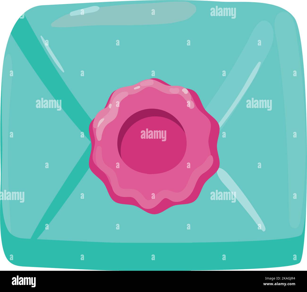flat green envelope Stock Vector Image & Art - Alamy