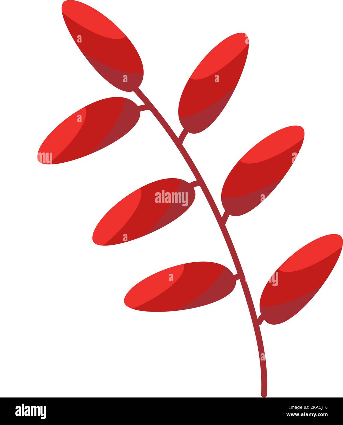 flat fall branch Stock Vector Image & Art - Alamy
