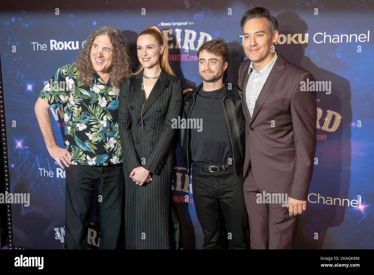 NEW YORK, NEW YORK - NOVEMBER 01: (L-R) Weird Al Yankovic, Evan Rachel ...