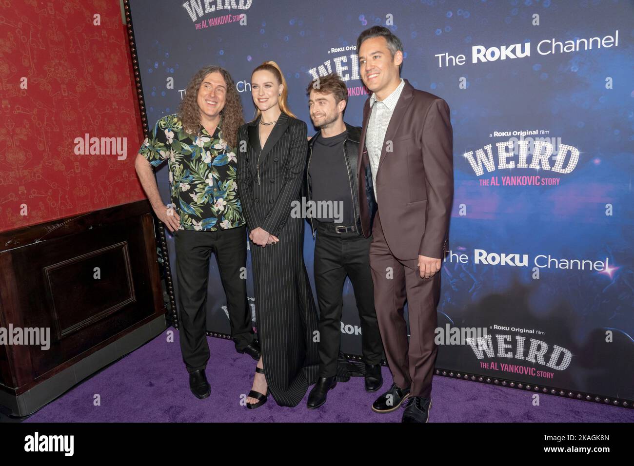 NEW YORK, NEW YORK - NOVEMBER 01: (L-R) Weird Al Yankovic, Evan Rachel ...