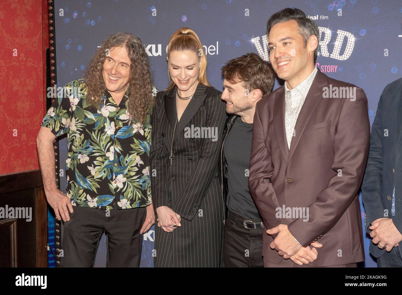 NEW YORK, NEW YORK - NOVEMBER 01: (L-R) Weird Al Yankovic, Evan Rachel ...