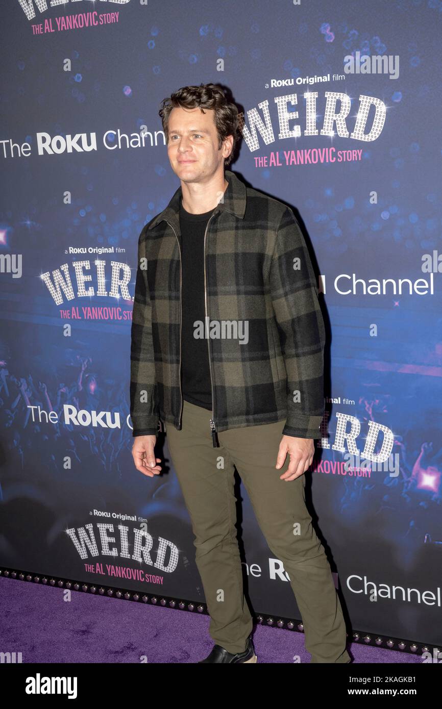 NEW YORK, NEW YORK - NOVEMBER 01: Jonathan Groff attends the "Weird ...