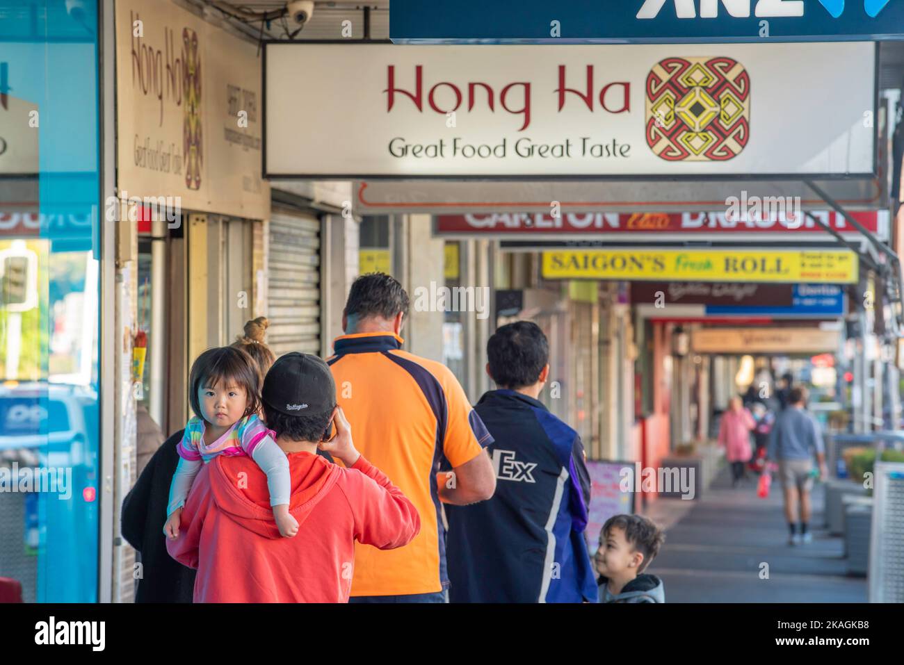 Famous for its Banh Mi's, people line up outside the Hong Ha bakery in ...